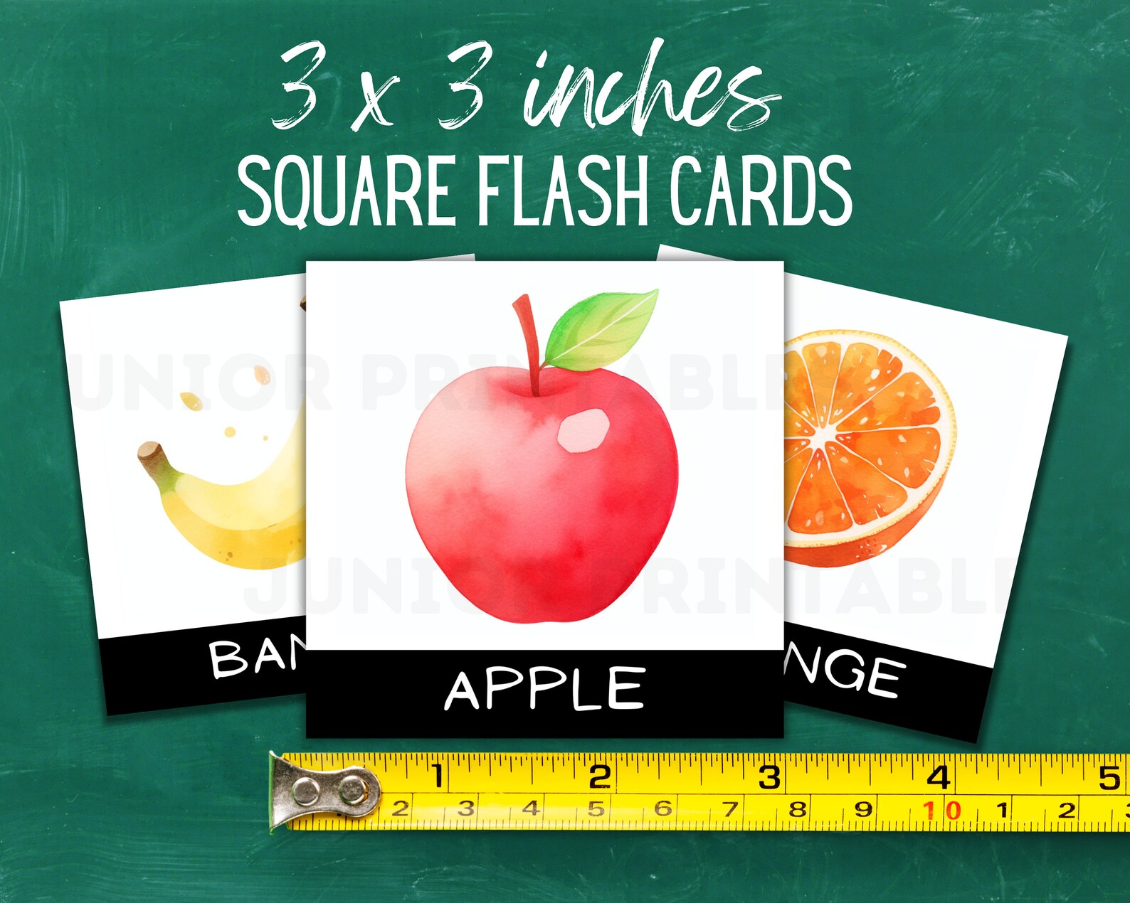 20 Fruit Flash Cards | Flashcards for Kids | Pre-school Cards ...
