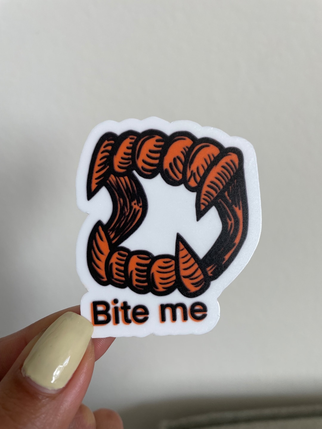 Bite Me Sticker Vinyl Sticker - Etsy