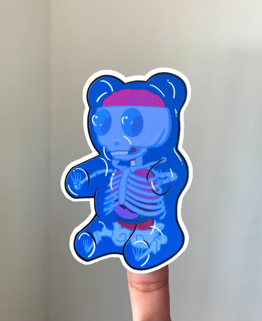 Anatomical Gummy Bear Sticker | Fun Anatomy Sticker | - Etsy