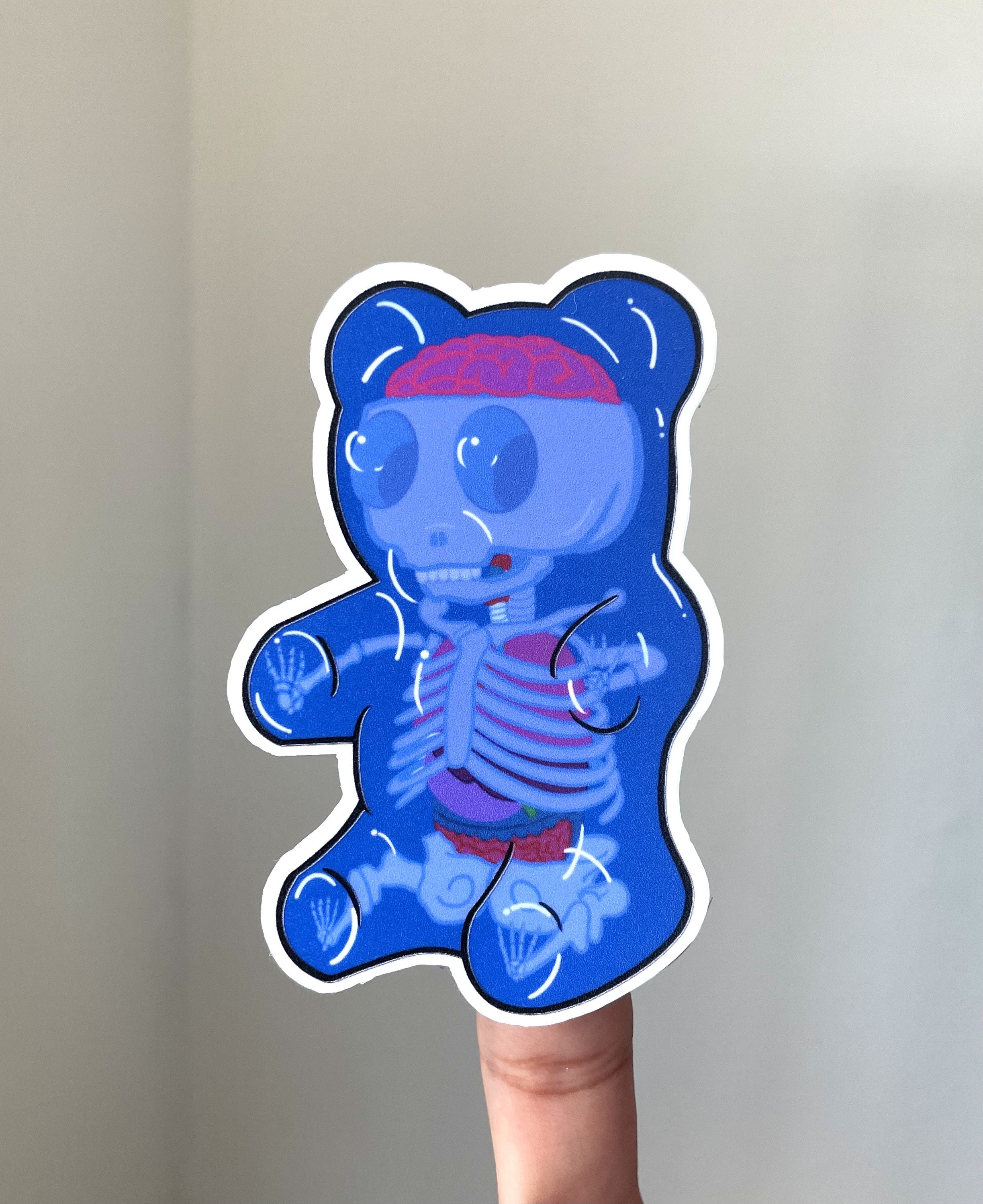 Anatomical Gummy Bear Sticker | Fun Anatomy Sticker | - Etsy