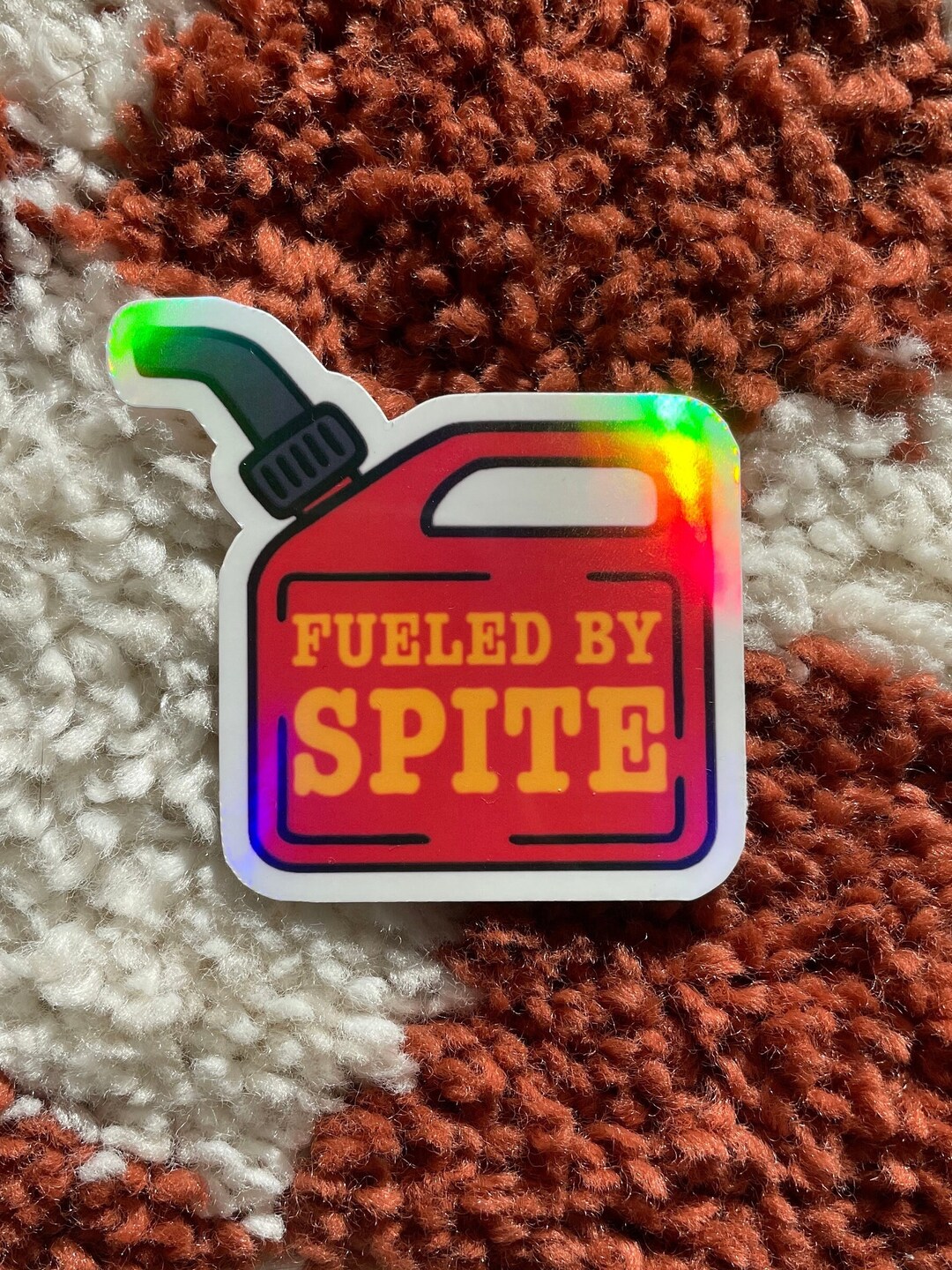 Fueled by Spite Sticker | Vinyl Sticker | Funny Sticker - Etsy