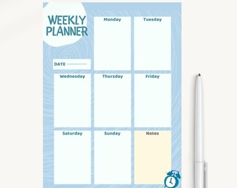 School Planner Kids Daily Journal Printable Kids Activity - Etsy
