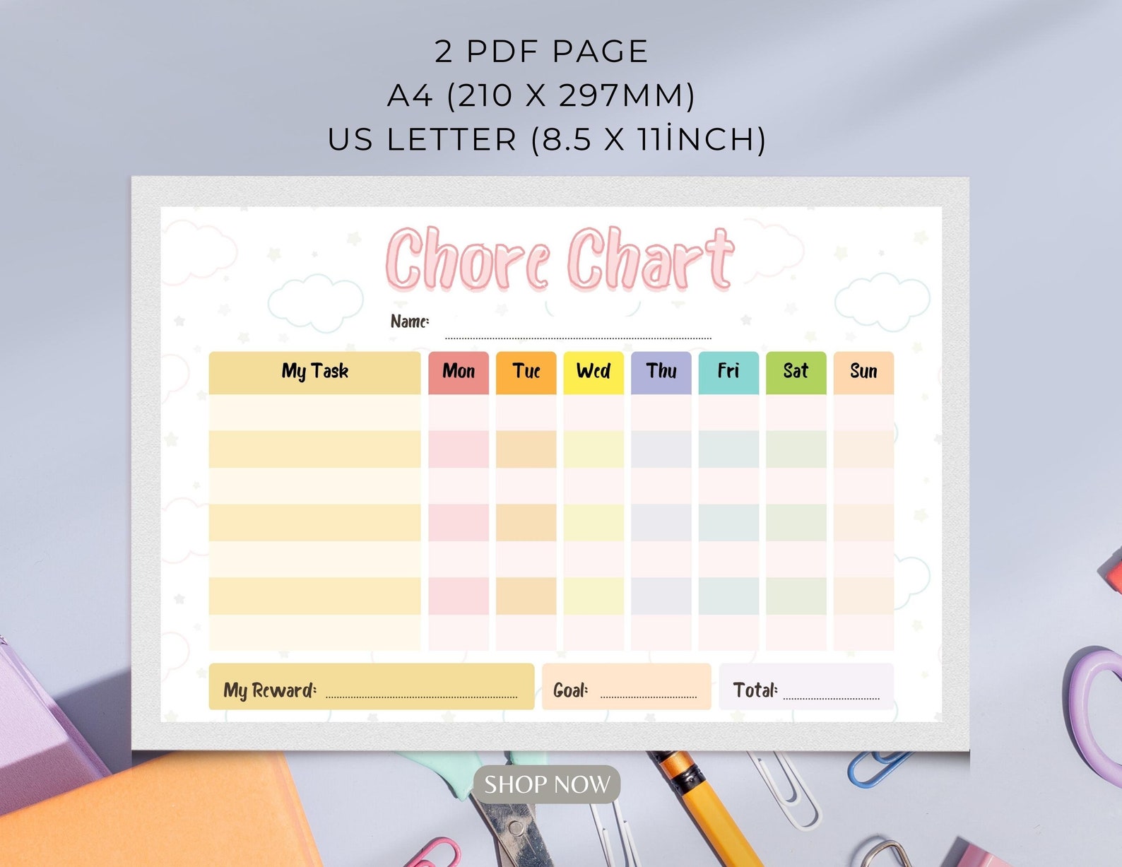 School Planner Kids Daily Journal Printable Kids Activity - Etsy