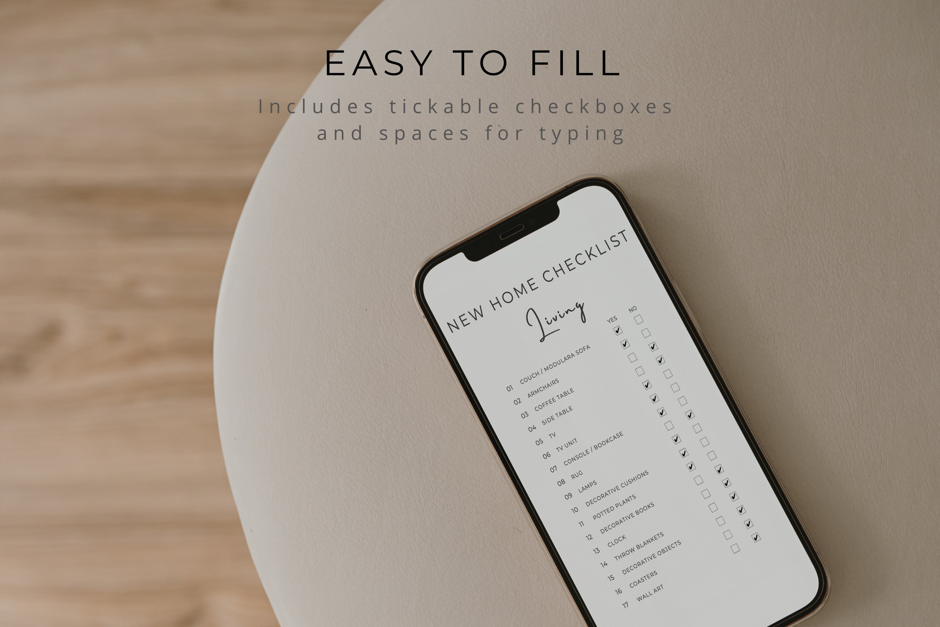 New Home Checklist, Editable Home Checklist, Home Shopping Checklist ...