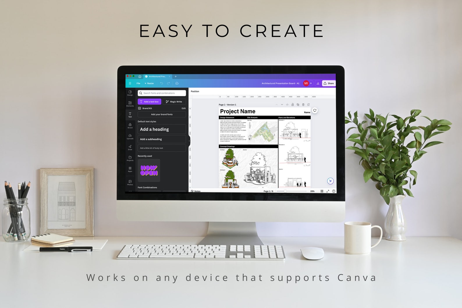Architectural Presentation Boards, Drawing Boards, Canva Presentation ...
