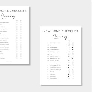 New Home Checklist, Editable Home Checklist, Home Shopping Checklist ...