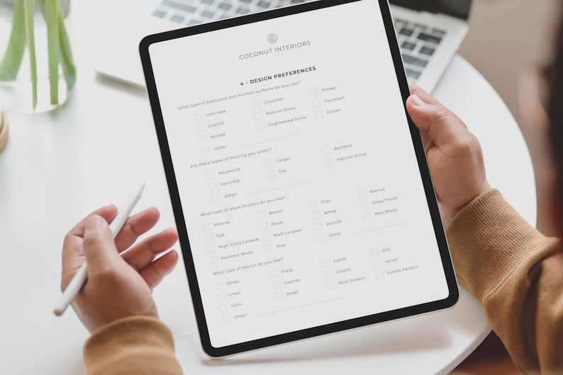 Interior Design Client Questionnaire, Design Template, Client ...