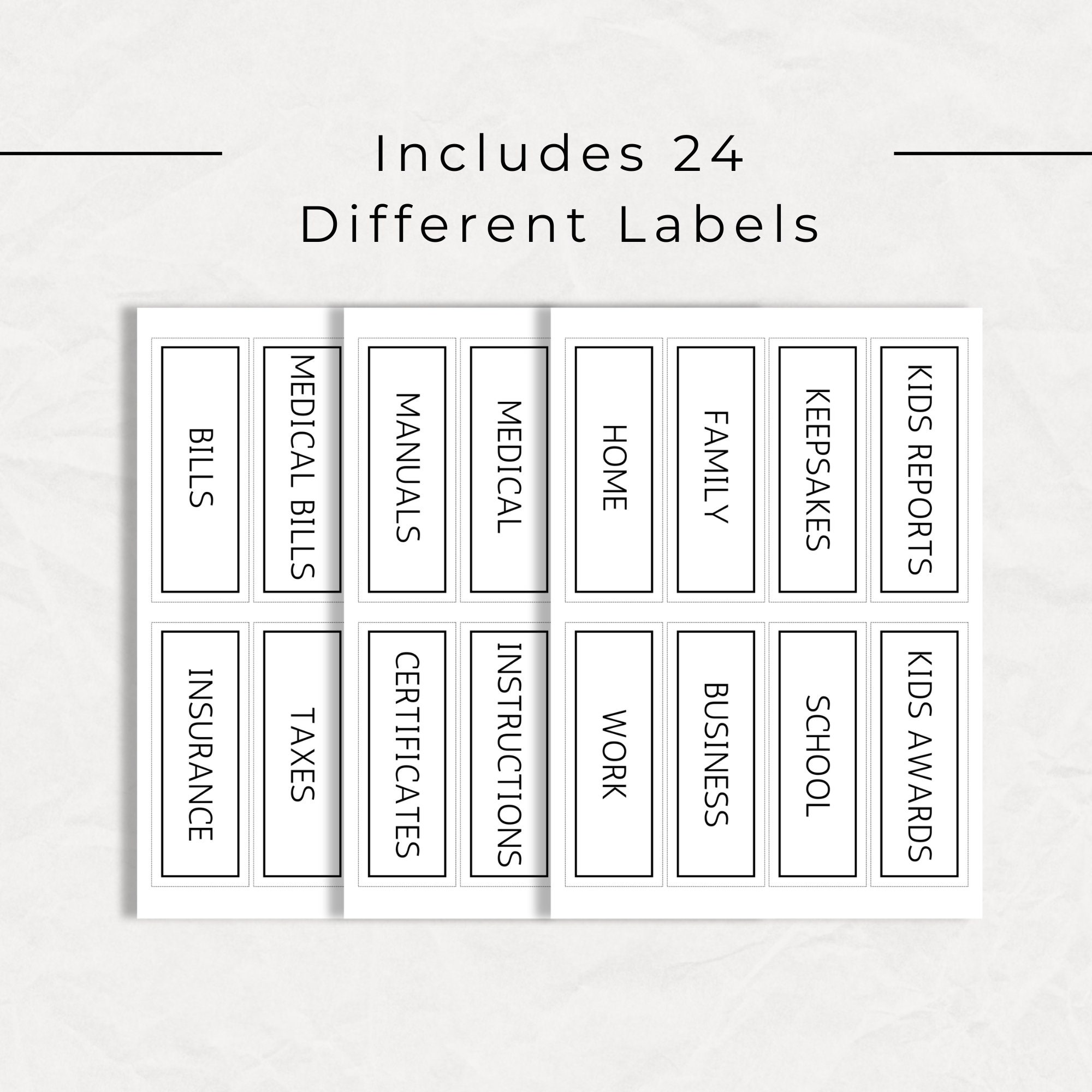 Printable Binder Labels, Binder Covers, Binder Spines, File System ...