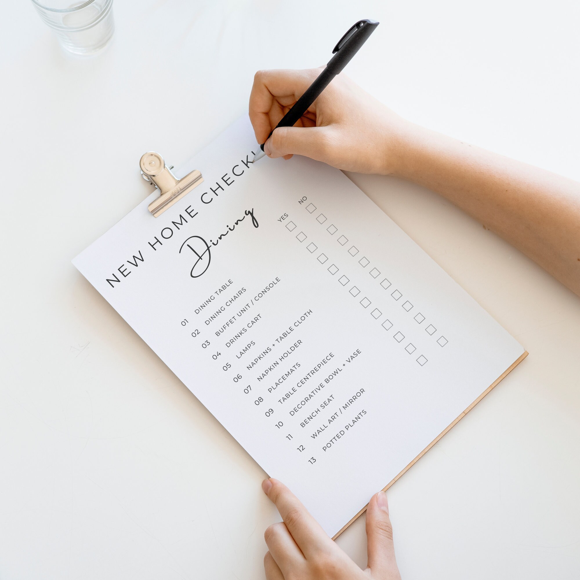 New Home Checklist, Editable Home Checklist, Home Shopping Checklist ...