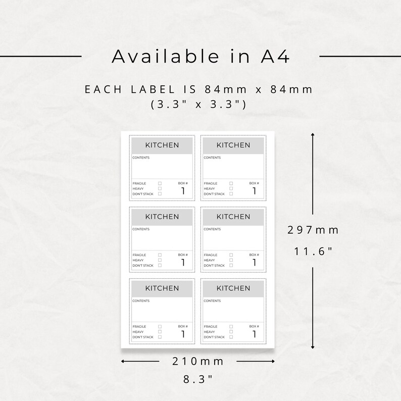 Moving Box Label Printables, Moving Organisation, Moving Labels ...