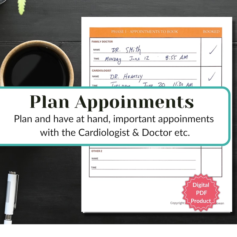 Heart Surgery Recovery Planner & Tracker Kit, Open Heart Surgery ...