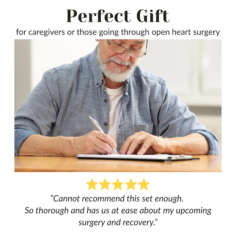 Heart Surgery Recovery Planner & Tracker Kit, Open Heart Surgery ...