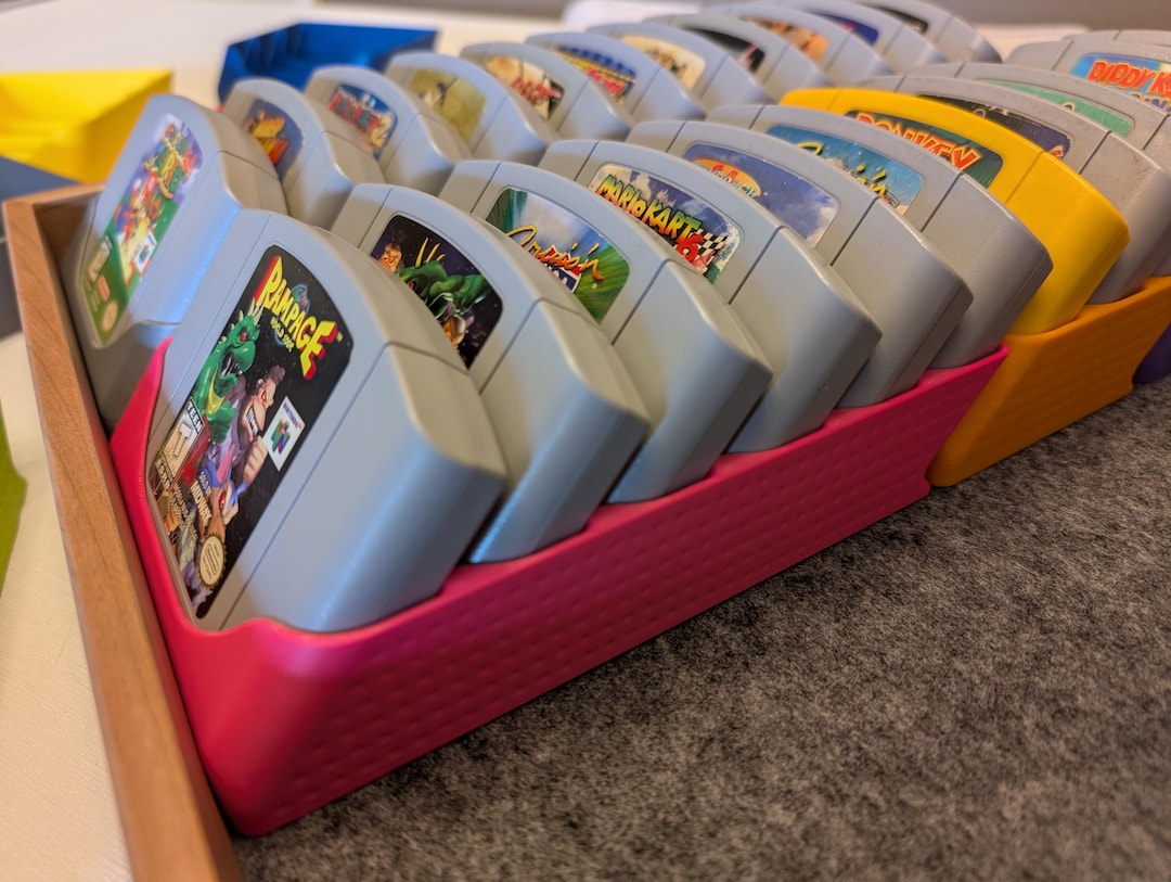 N64 Game Cartridge Anti Dust Storage Display Holder V2 - Etsy