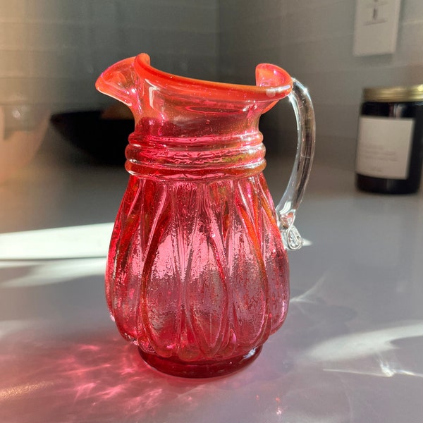 Small Glass Pitcher - Etsy