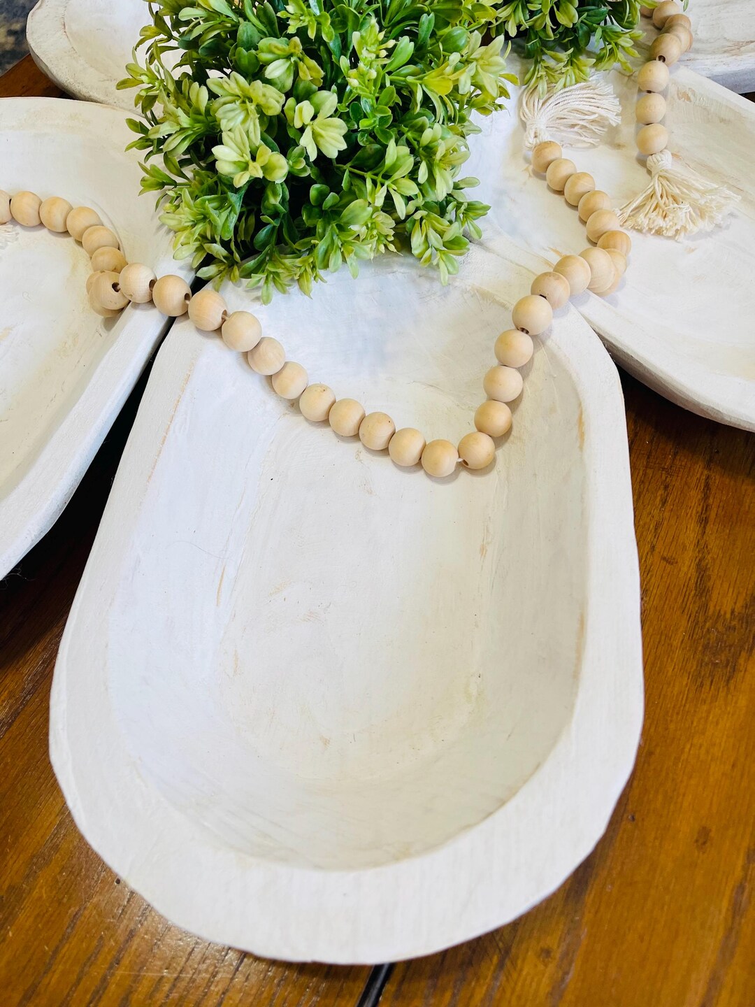 Handamde White Oval Dough Bowl 9”x14” - Etsy
