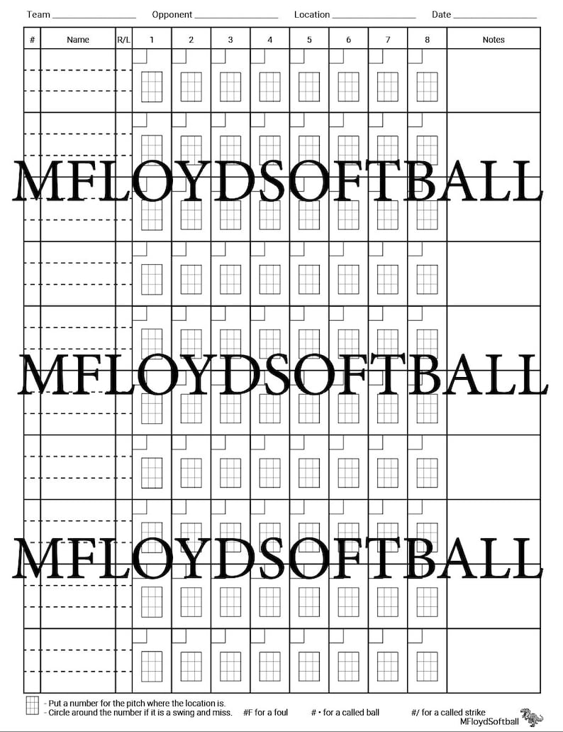 Pitch Tracker Bundle - Etsy