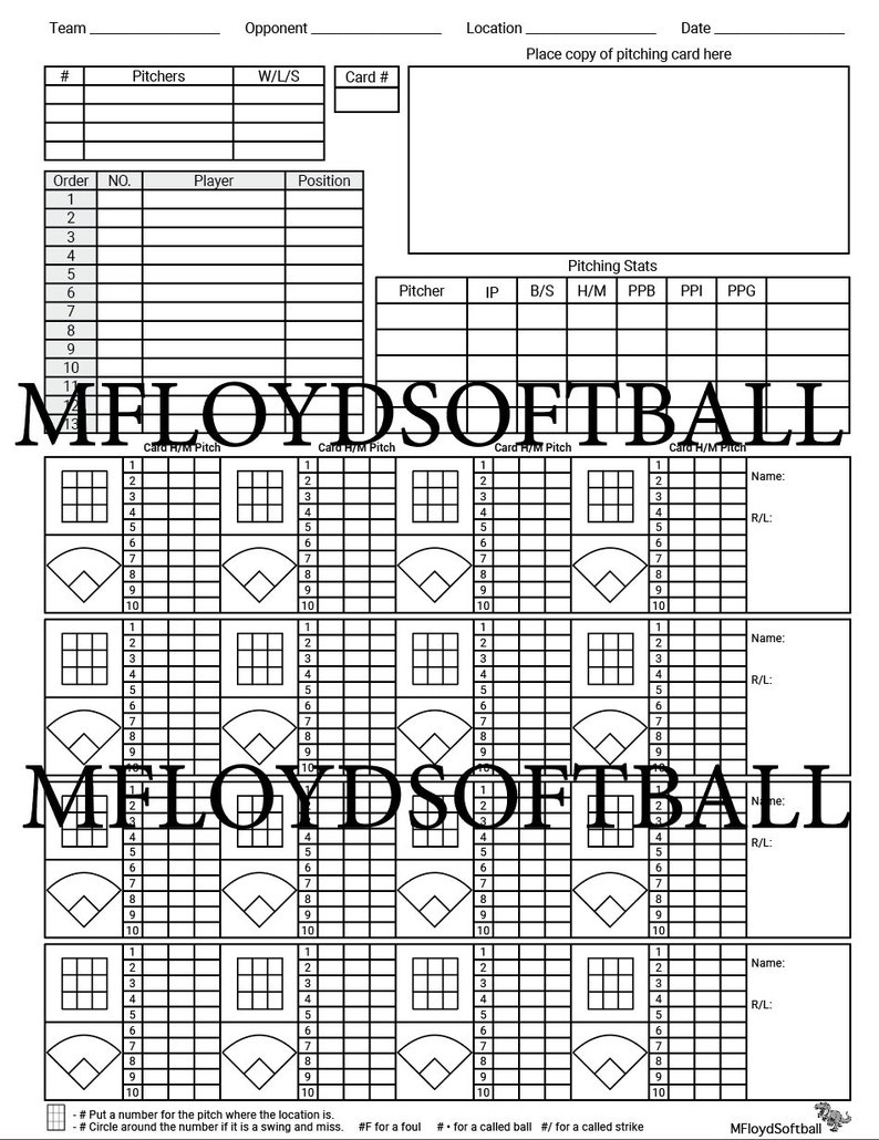 Pitch Tracker Bundle - Etsy
