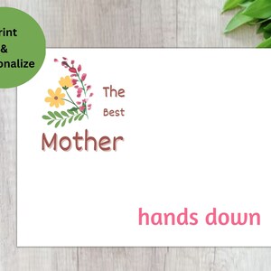 The Best Mom Hands Down Handprint Art Mothers Day Craft for Kids ...