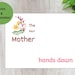 The Best Mom Hands Down Handprint Art Mothers Day Craft for Kids ...