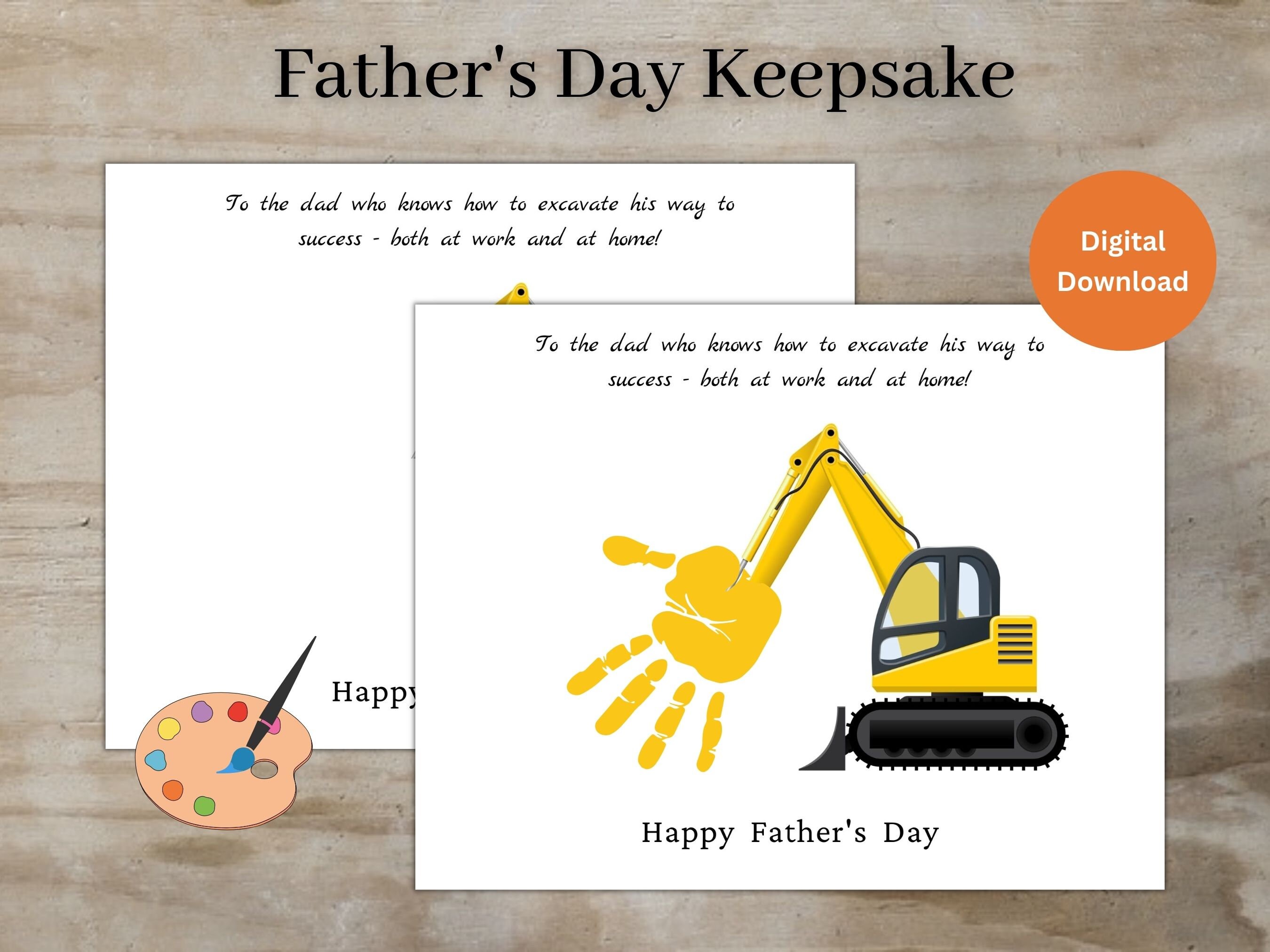 Father's Day Craft for Kids, Fathers Day Handprint Craft, Fathers Day ...