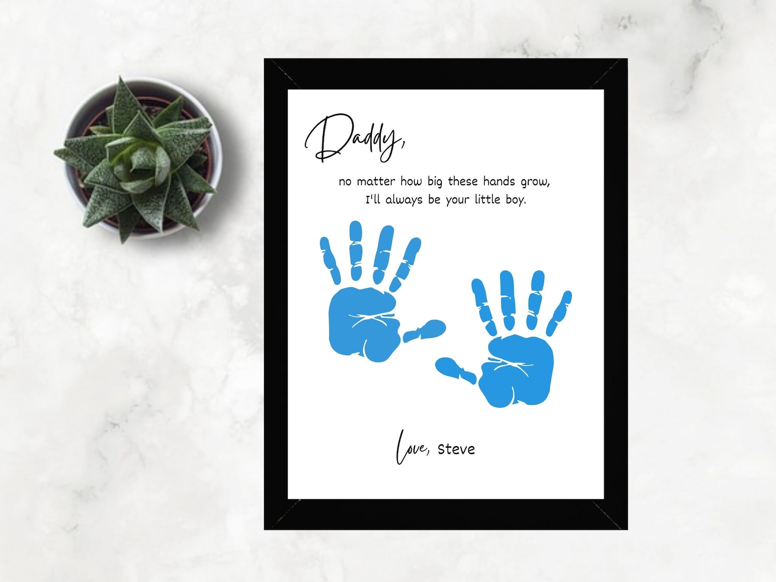 Daddy's Little Girl/boy, Little Boys/little Girls, Handprint Art,gift ...