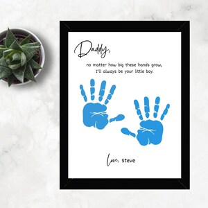 Daddy's Little Girl/boy, Little Boys/little Girls, Handprint Art,gift ...