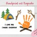 Printable Handprint Art | I Love You S'more Everyday | Instant Digital ...