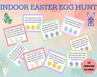 Easter Scavenger Hunt, Indoor Easter Scavenger Hunt, Easter Game for ...