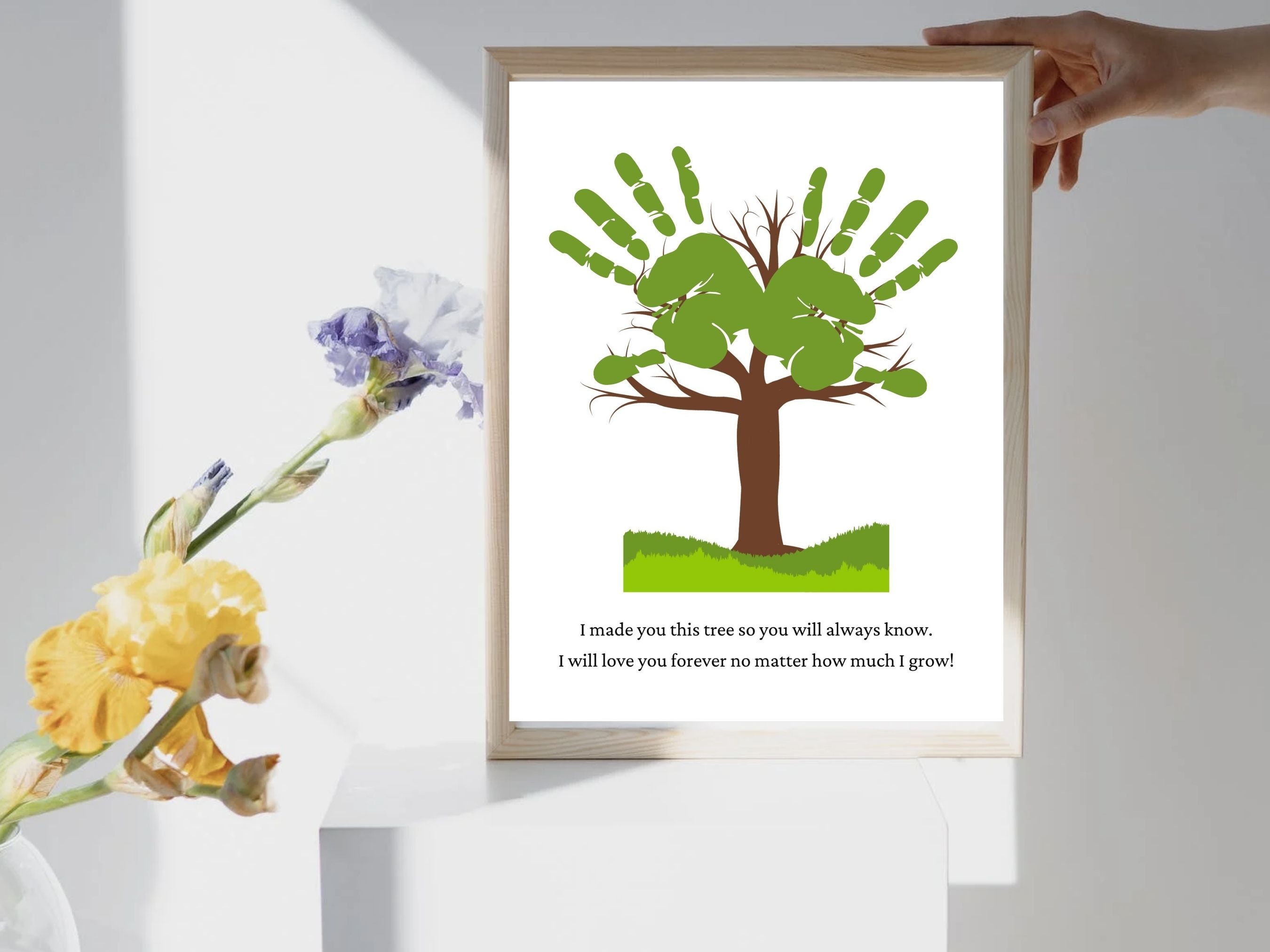 Fathers Day Craft, Gift From Daughter Son, Dad Gift, Child Handprint ...