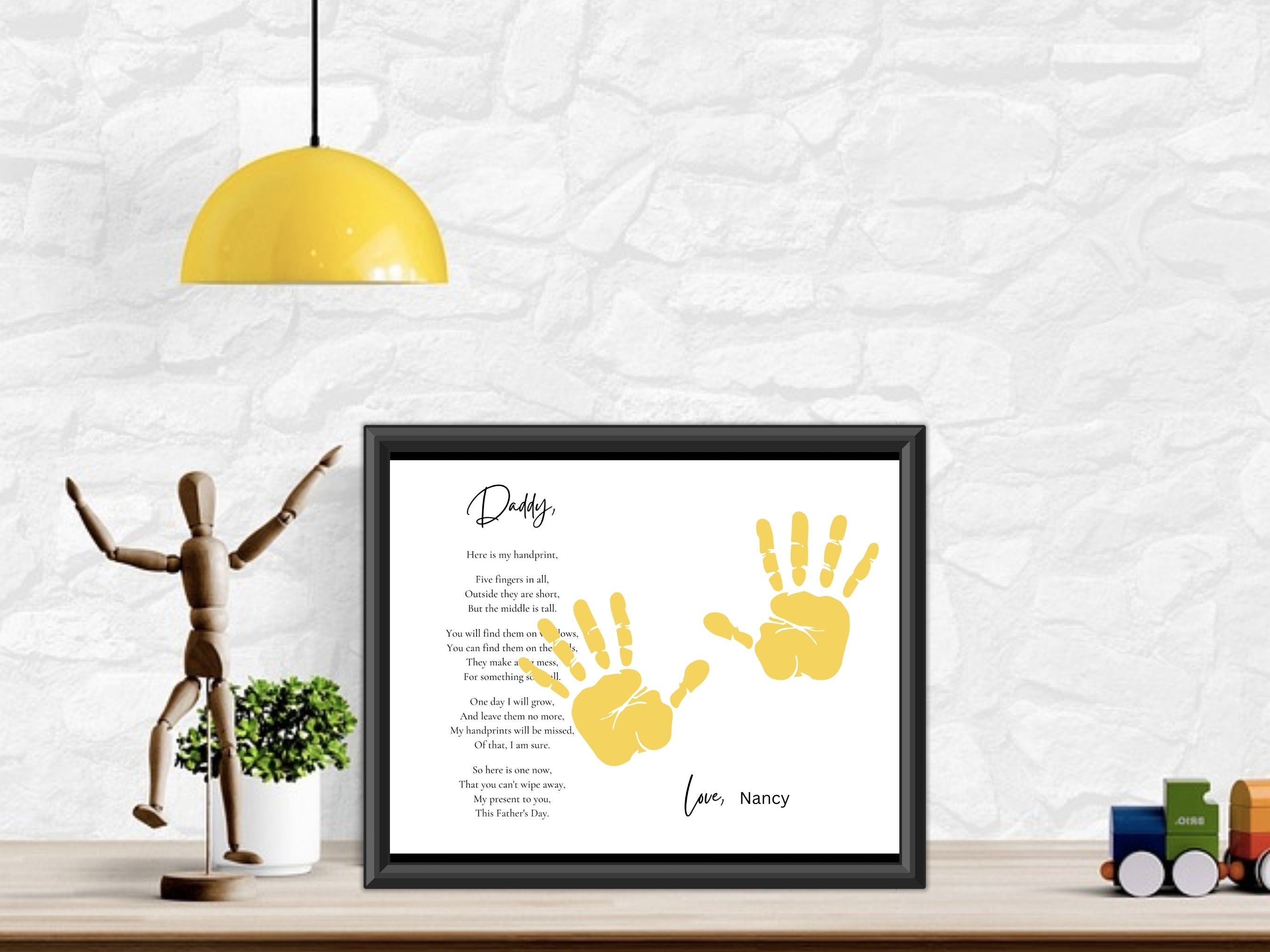 Handprint Art Craft / Daddy Dad Poem / Father's Day / Kids Baby Toddler ...