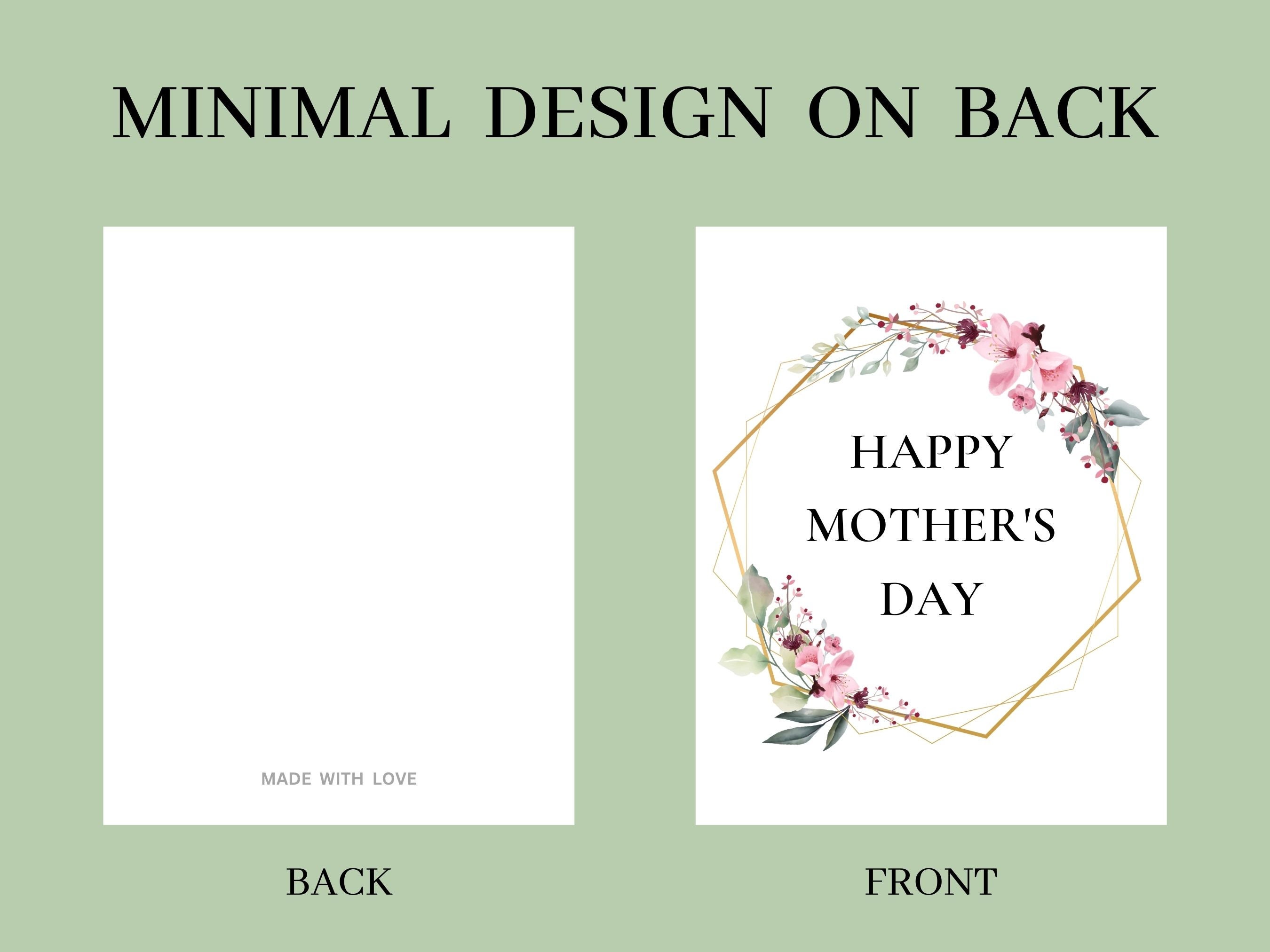 Happy Mother's Day Printable Card / Instant Download PDF / Card ...