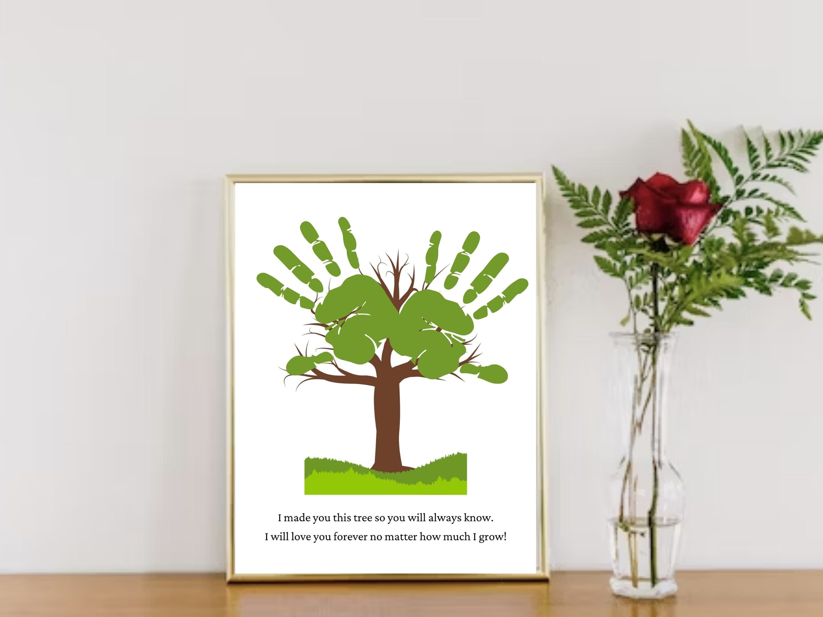 Fathers Day Craft, Gift From Daughter Son, Dad Gift, Child Handprint ...