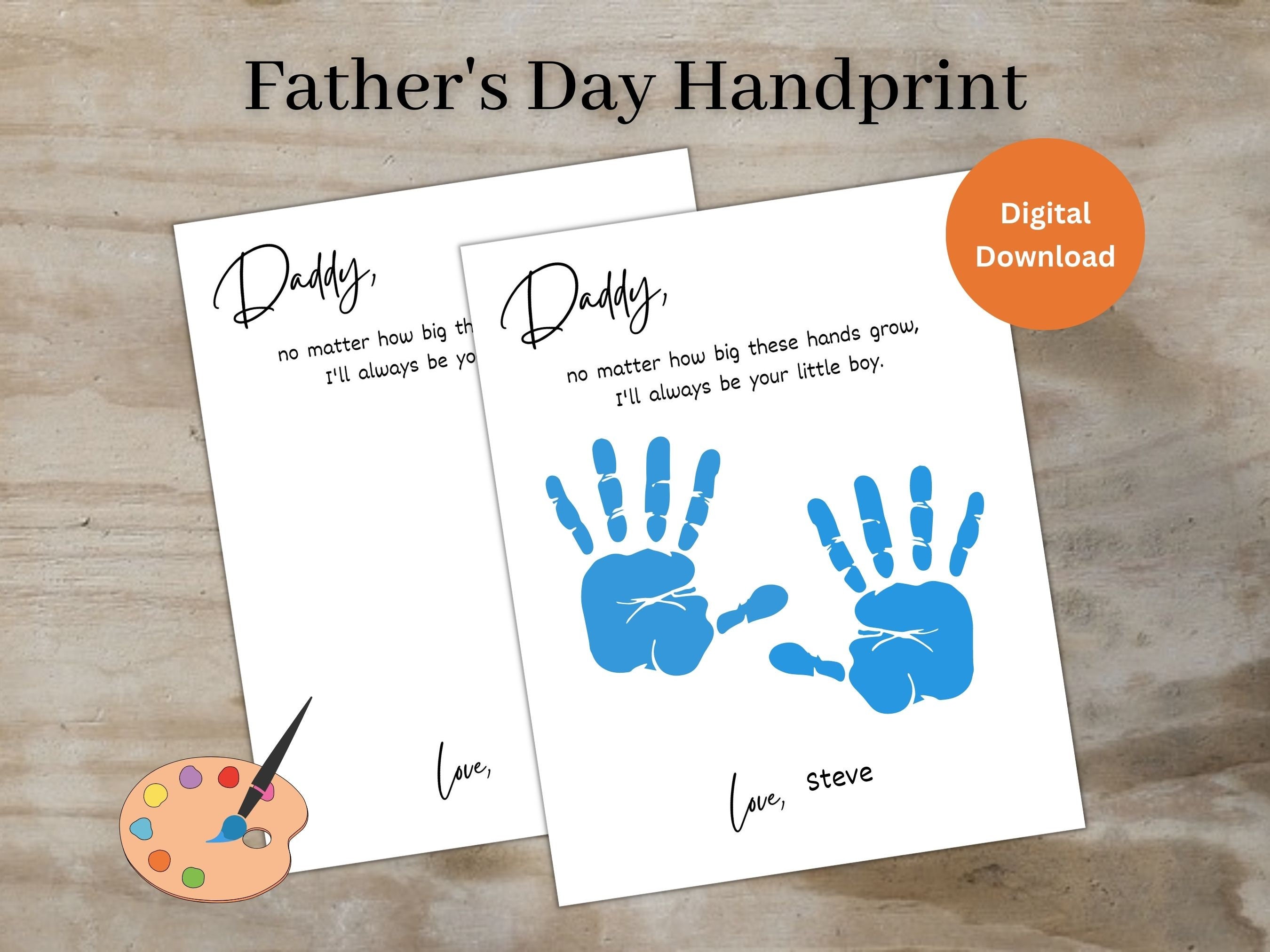 Daddy's Little Girl/boy, Little Boys/little Girls, Handprint Art,gift ...