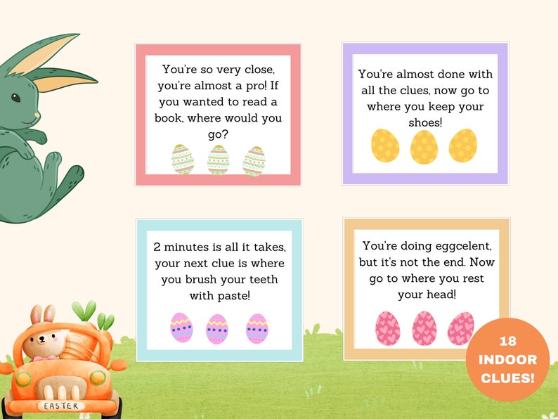 Easter Scavenger Hunt, Indoor Easter Scavenger Hunt, Easter Game for ...
