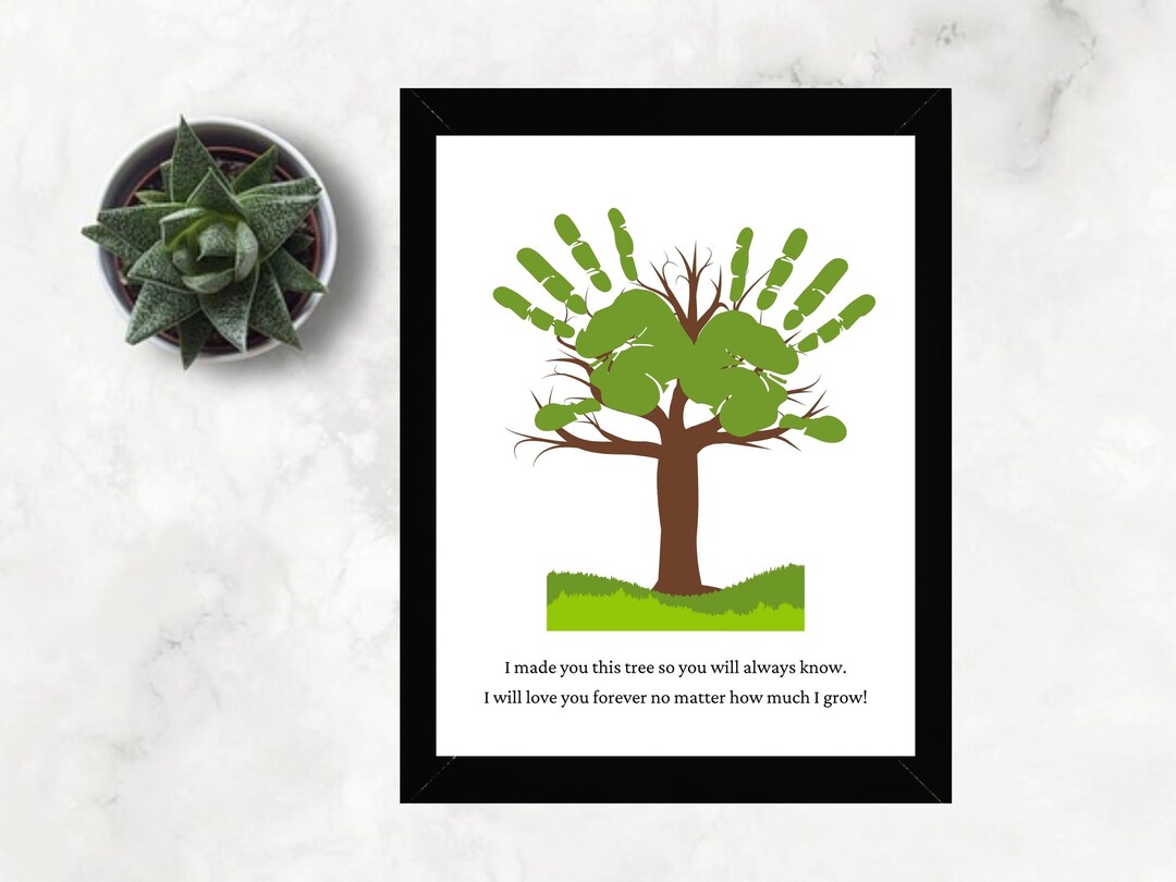 Fathers Day Craft, Gift From Daughter Son, Dad Gift, Child Handprint ...