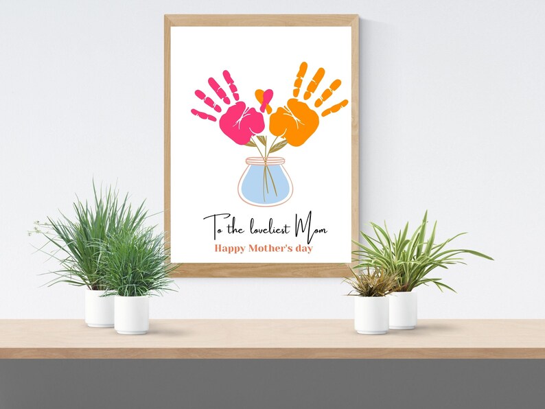 Mother's Day Bundle Footprint Art Craft Handprint Art - Etsy