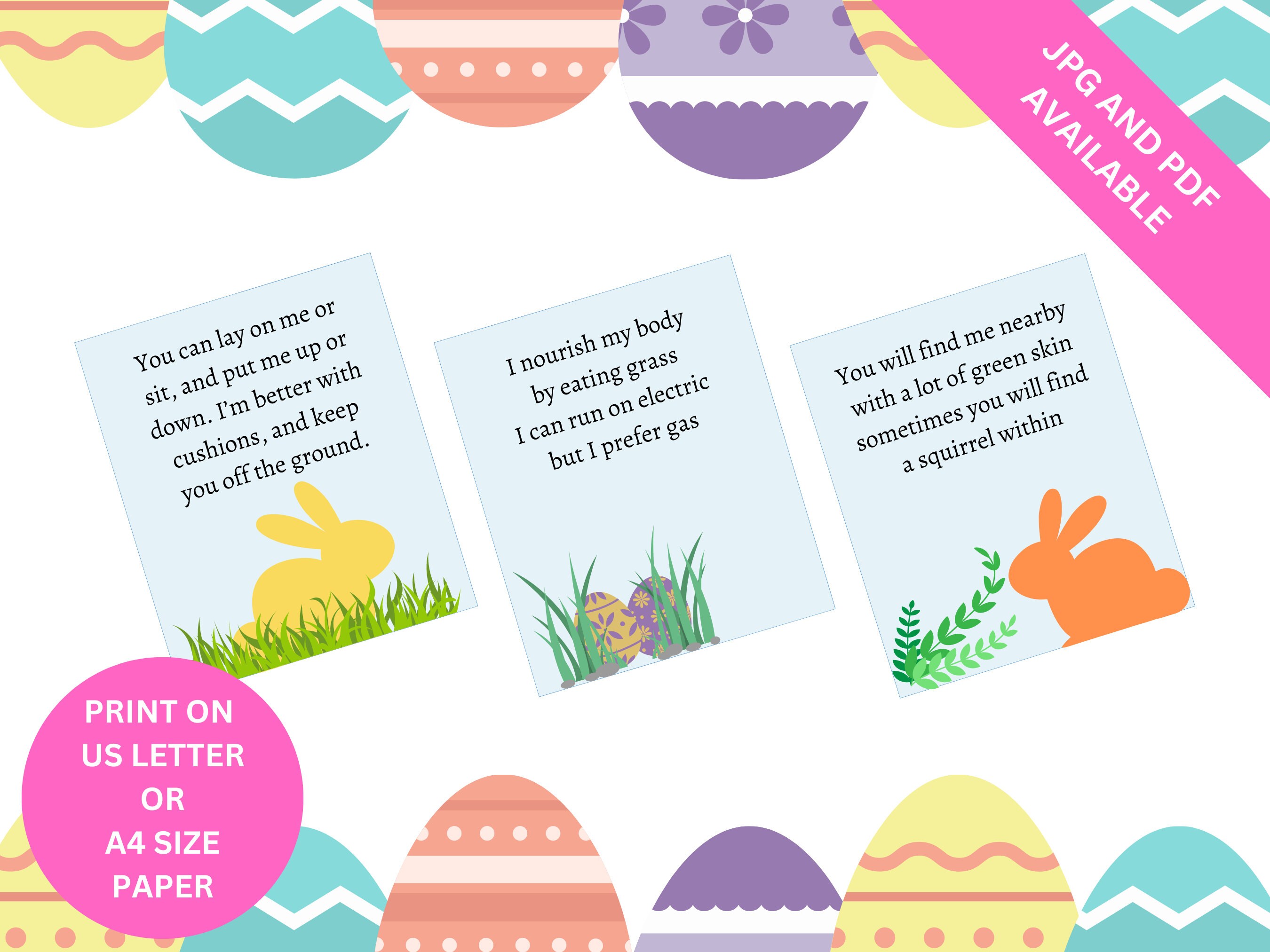 Outdoor Easter Scavenger Hunt | Easter Activity | Scavenger Hunt Cards ...