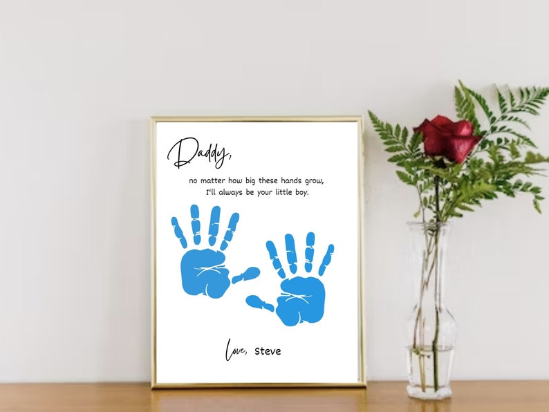 Daddy's Little Girl/boy, Little Boys/little Girls, Handprint Art,gift ...