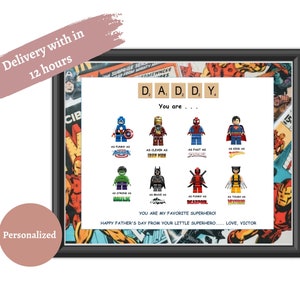 Personalized Father’s Day, Birthday, Dad You Are My Superhero, Gifts ...