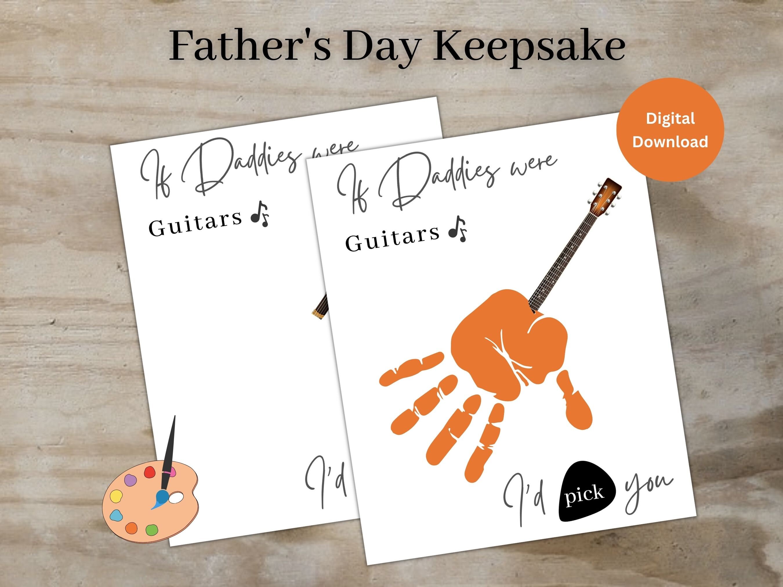 Father's Day Music Printable Kids' Handprint Keepsake Teacher and ...
