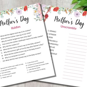 Mother's Day Game Bundle | Printable Mother's Day Games for Kids and ...