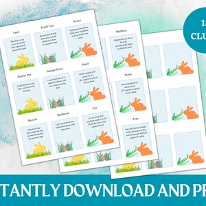 Outdoor Easter Scavenger Hunt | Easter Activity | Scavenger Hunt Cards ...