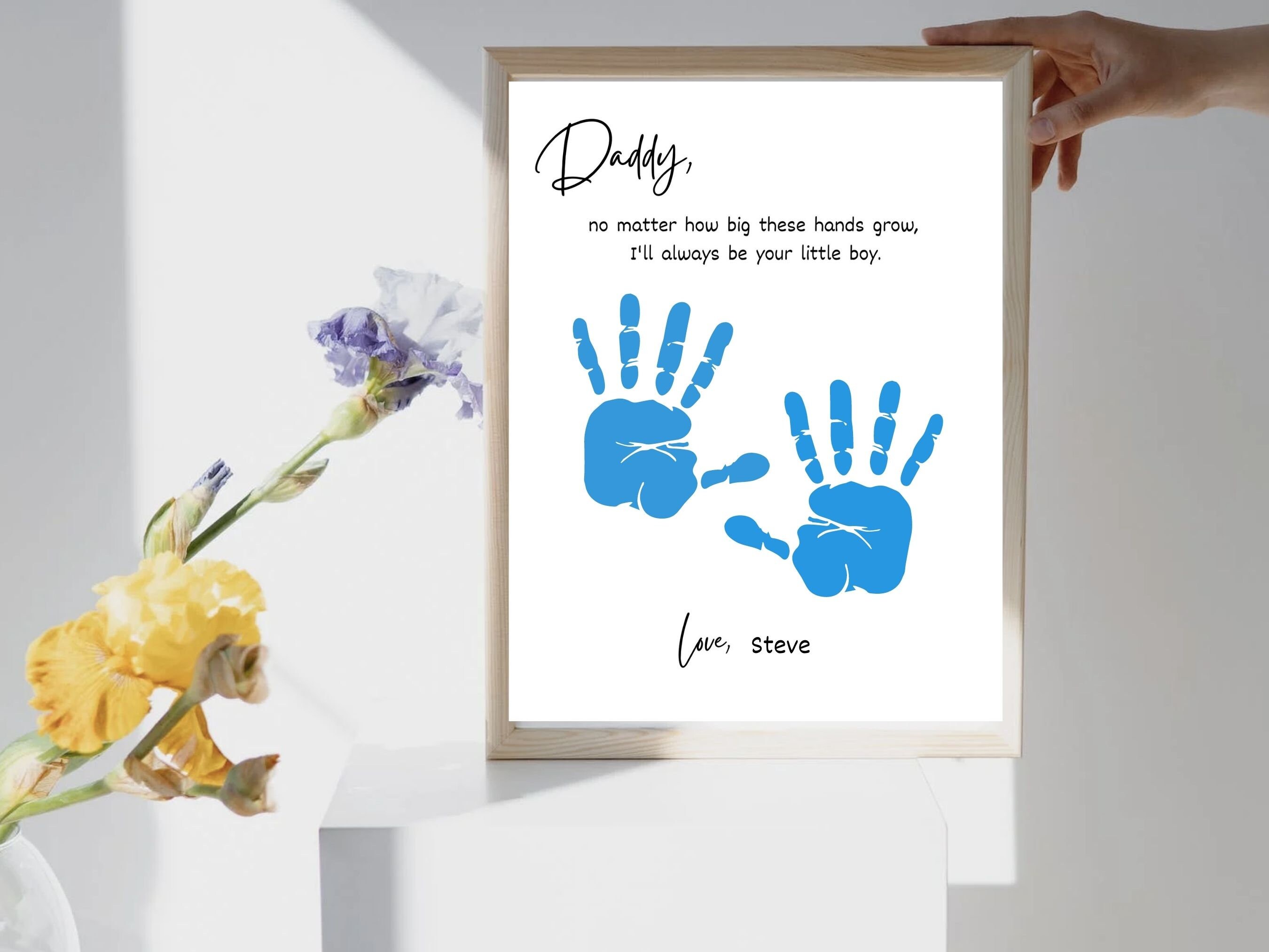 Daddy's Little Girl/boy, Little Boys/little Girls, Handprint Art,gift ...