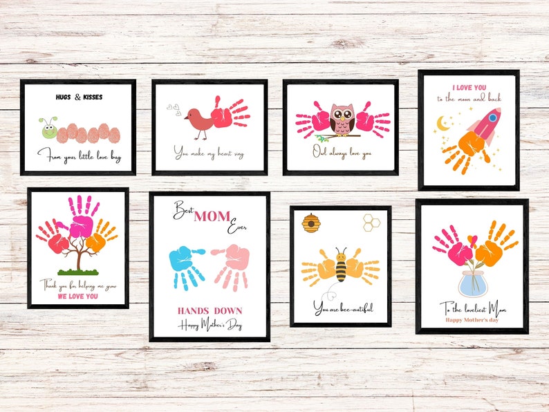 Mother's Day Bundle, Footprint Art Craft, Handprint Art Craft, DIY ...