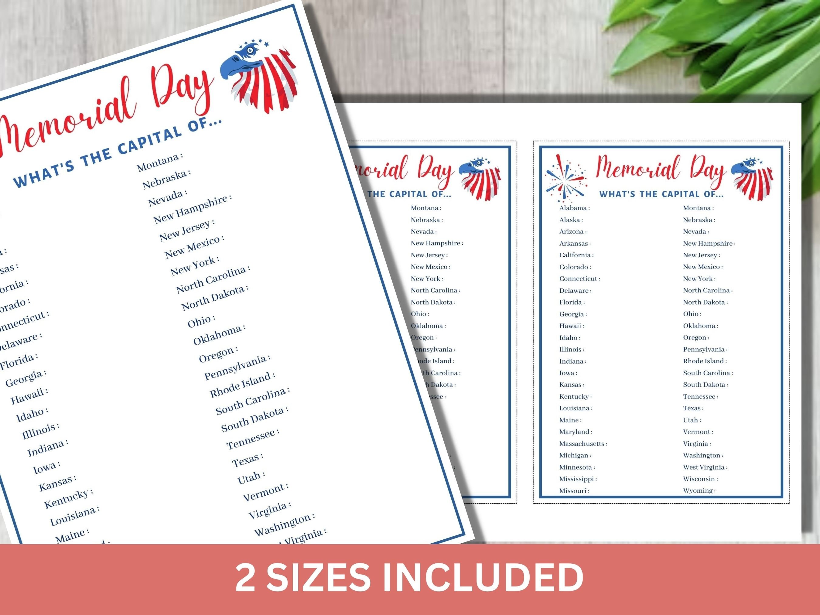 Memorial Day Ultimate Game BUNDLE Printable Memorial Day Party Games ...