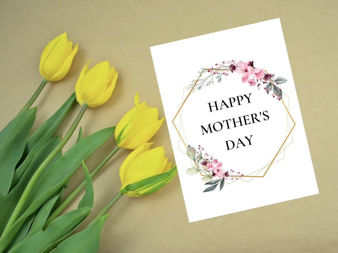 Happy Mother's Day Printable Card / Instant Download PDF / Card ...