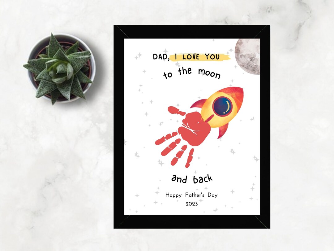 Fathers Day Handprint Art Craft, Printable | Gift for Dad From Kids ...