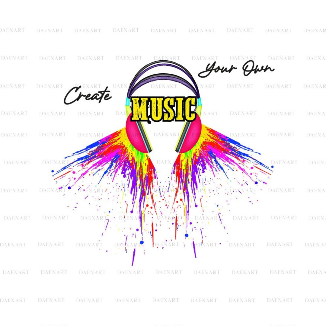 Music Png, Sublimation Png, Illustration , Illustration Png , Instant ...