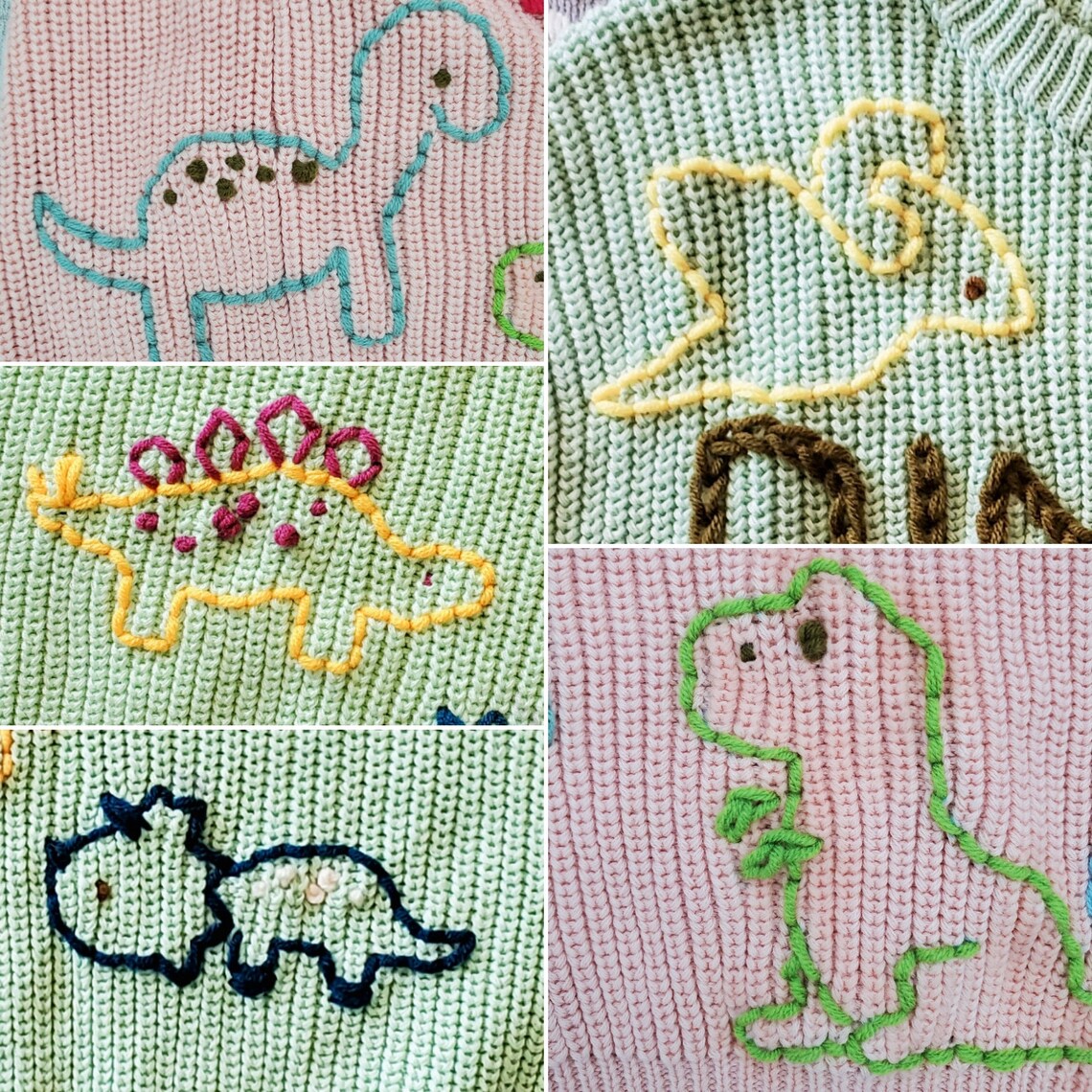 Dinosaur Sweater for Kids - Dinosaur Sweater for Babies - Hand ...