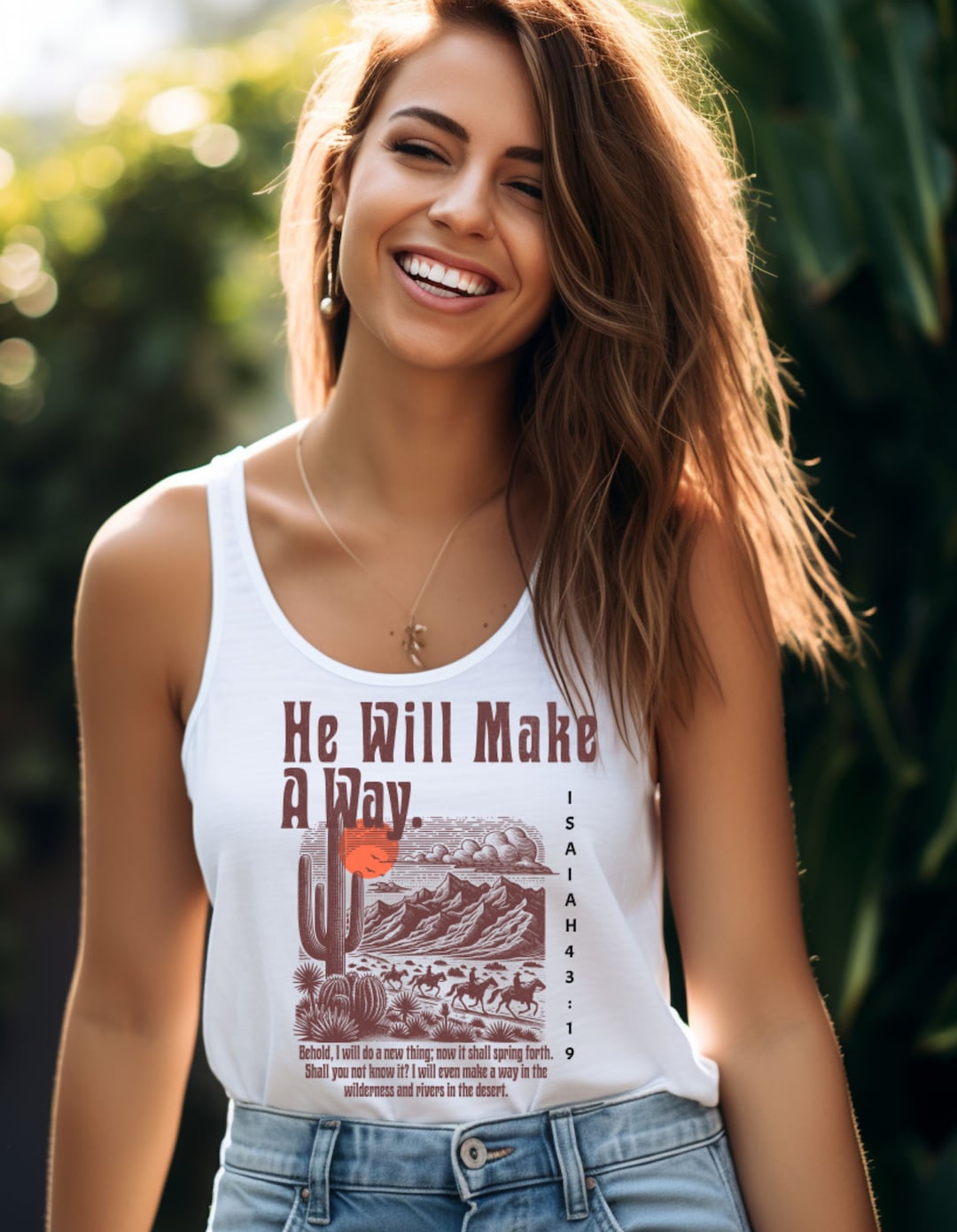 Boho Christian Tank Top Isaiah Shirt Bible Verse Christian Tank Top ...